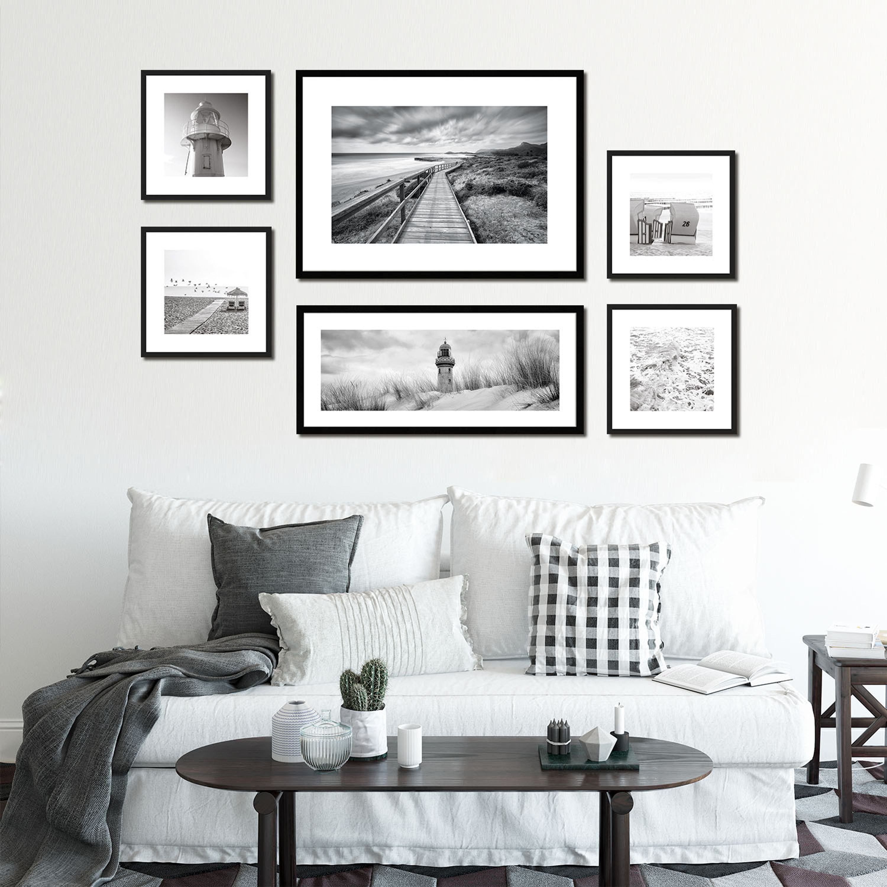 artissimo Bild mit Rahmen Bild gerahmt 51x71cm / Design-Poster mit Holz ...