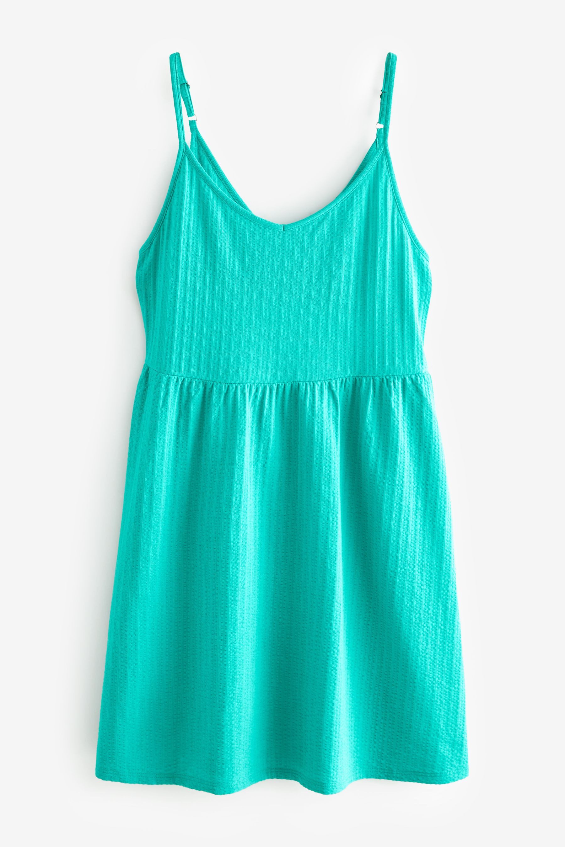 Next Sommerkleid Kurzes Sommerkleid Mit Trägern Und V Ausschnitt 1 Tlg