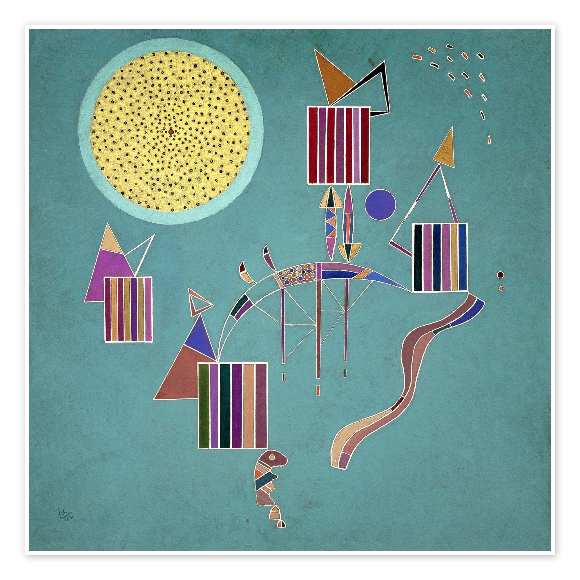 Posterlounge Poster Wassily Kandinsky Intime Mitteilung Malerei