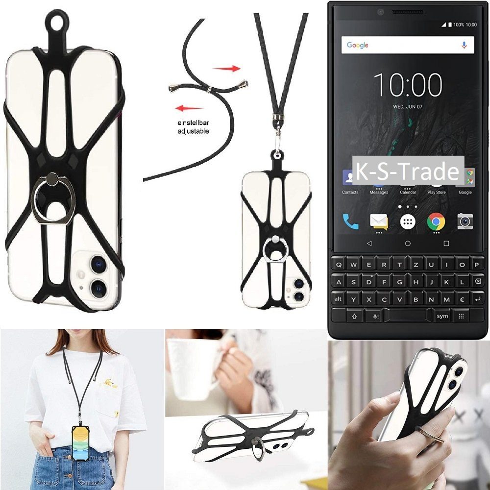 K S Trade Handyhülle Für Blackberry Key2 Dual Sim 3in1 Handykette
