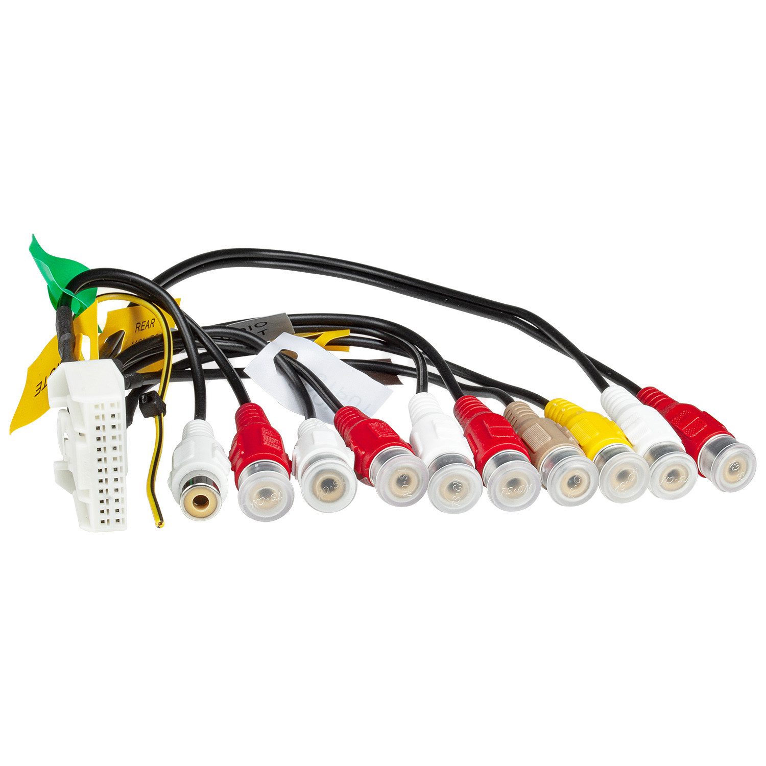tomzz Audio RCA Cinch Vorverstarker Adapter passt fur Pioneer AVIC Fxxx Gerate 24p KFZ Adapter
