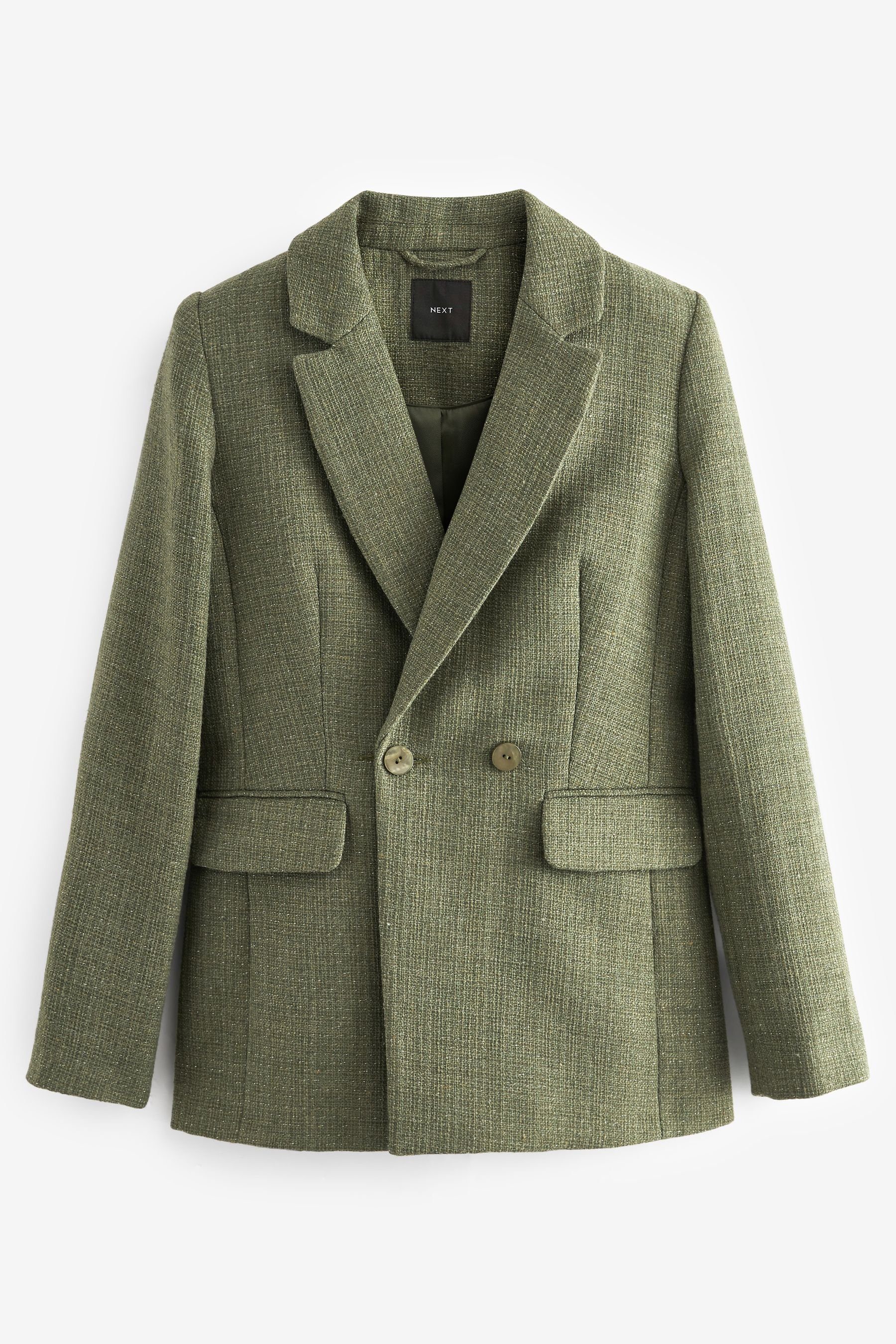 Next Jackenblazer Taillierter Zweireihiger Boucléblazer 1 Tlg