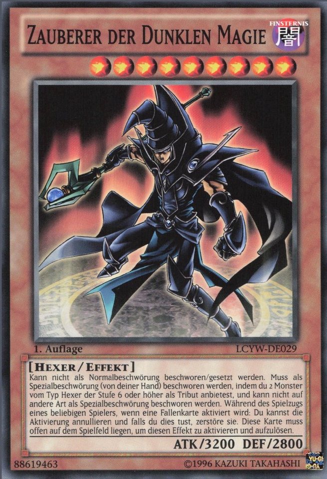 Recollectibles Sammelkarte Yugioh Karte Zauberer Der Dunklen Magie