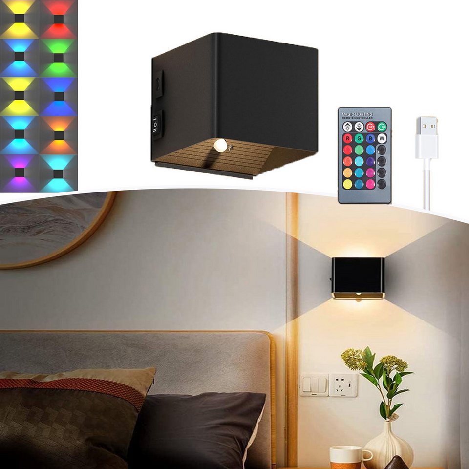 Jibenhome Led Wandleuchte Led Wandleuchten Dimmbarergb Wandleuchten