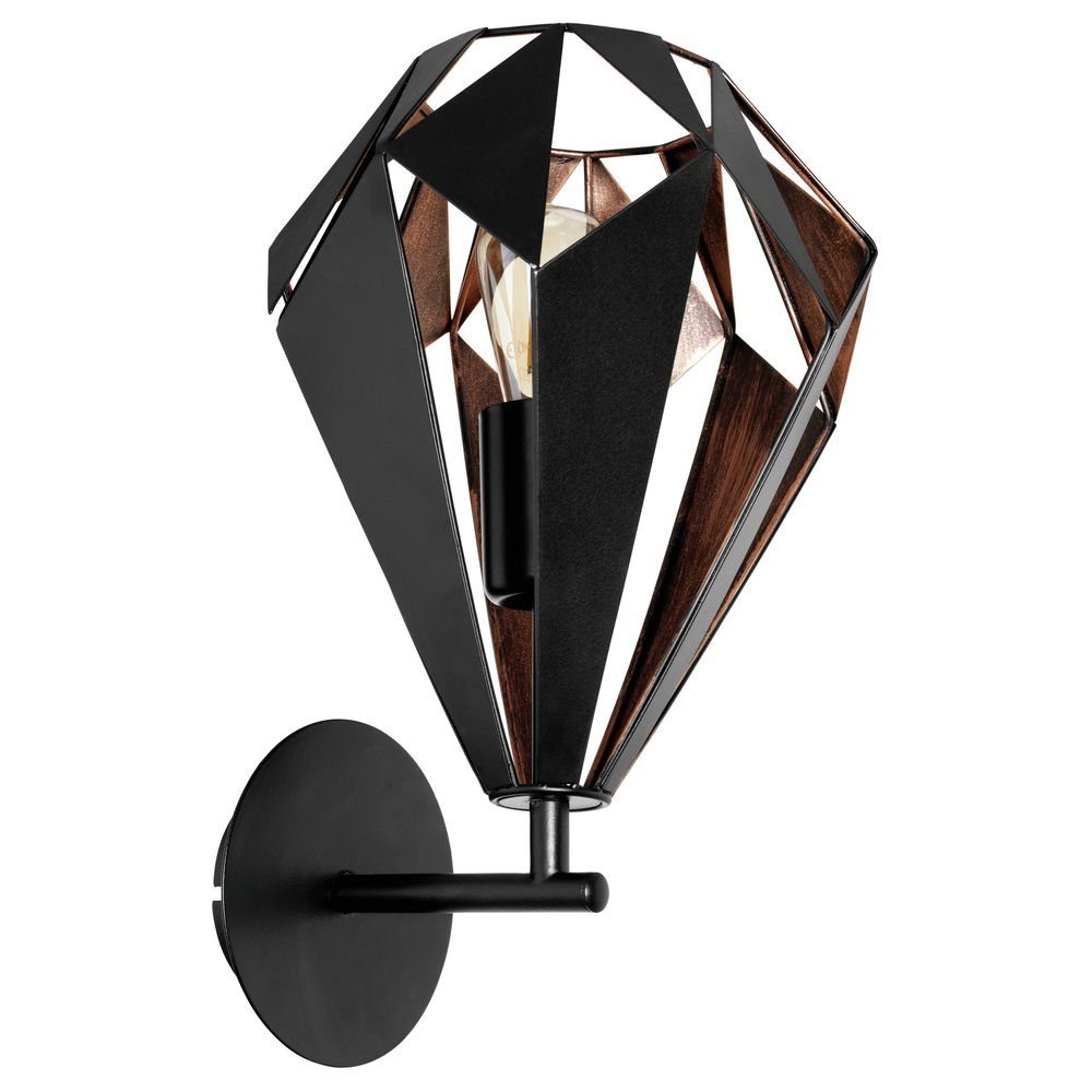 Click Licht Wandleuchte Vintage Wandleuchte Schwarz Kupfer 1 Flammig
