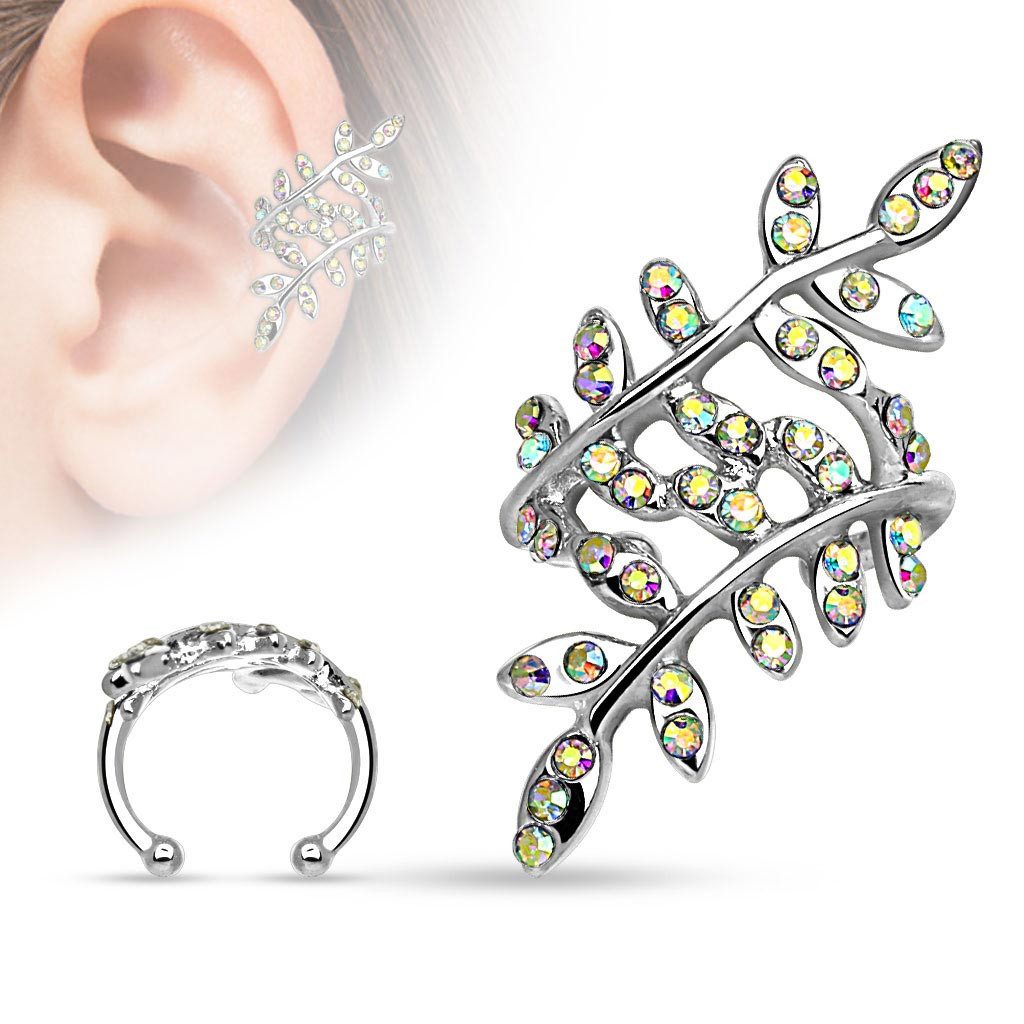 Mayhoop Ohrklemme 4-24Stk Fake Piercings Ohrklemme Ear Cuff Edelstahl ...