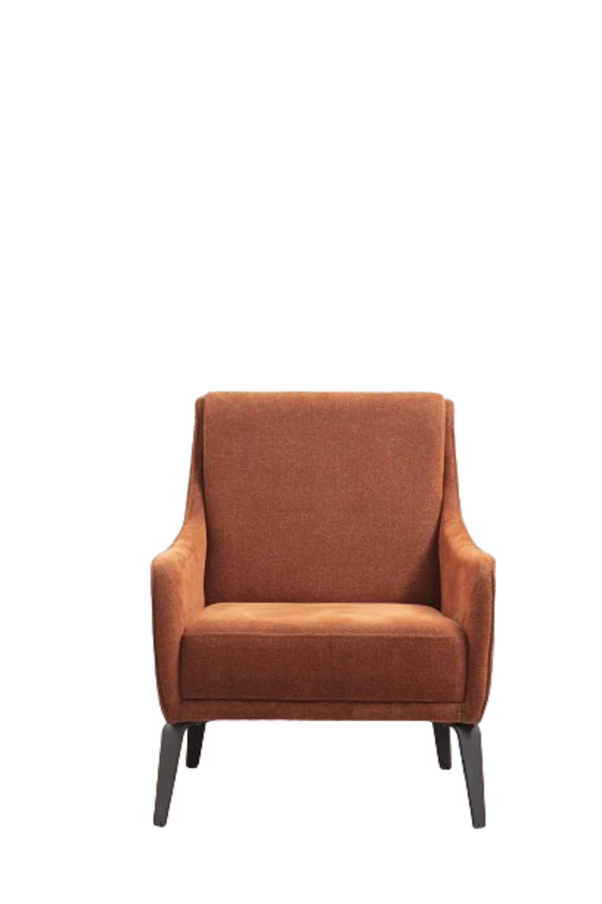 Jvmoebel Sessel Sessel Ohrensessel Stoffsessel Einsitzer Stoff Orange
