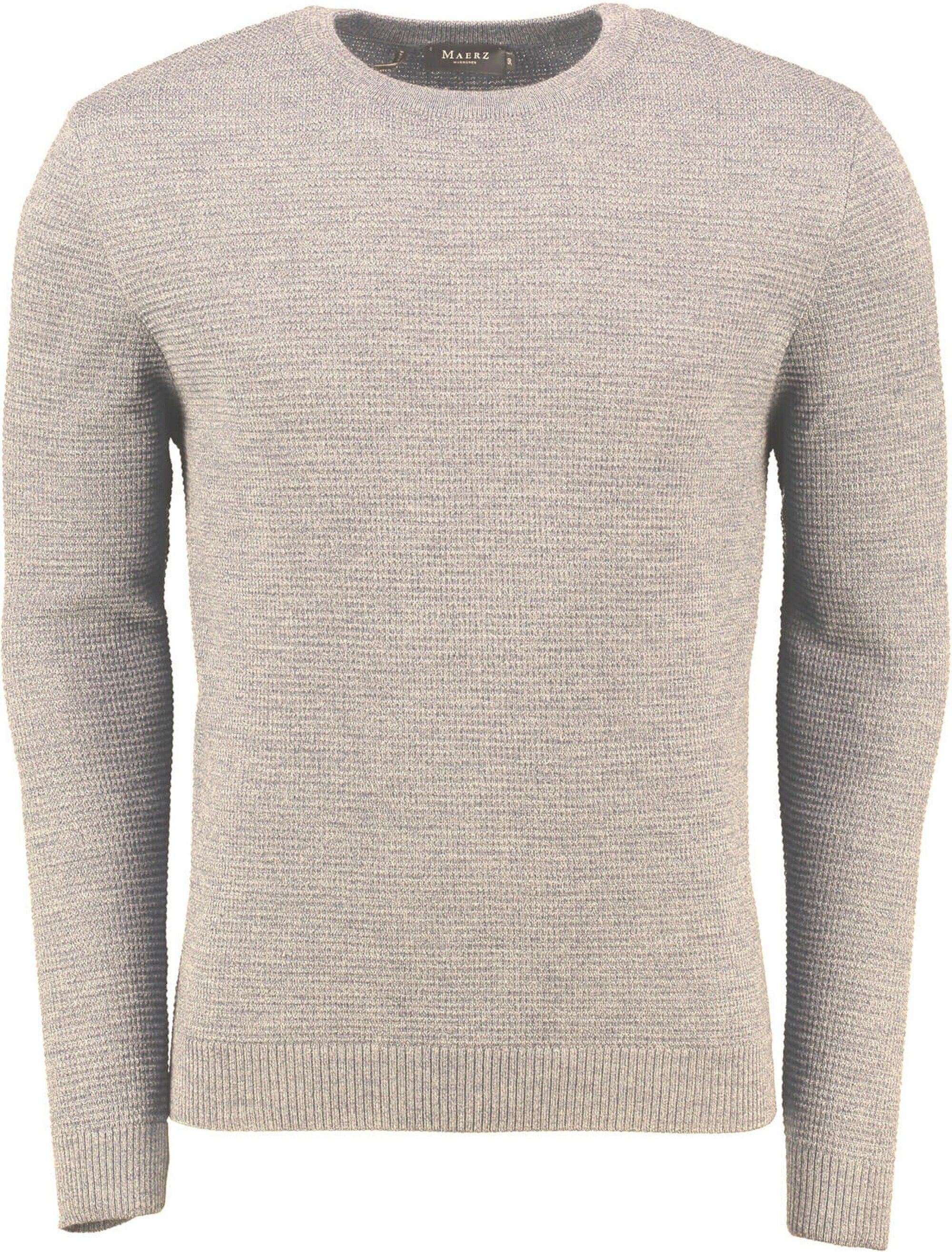 MAERZ Muenchen Strickpullover MAERZ Rundhals Pullover beige aus Schurwolle