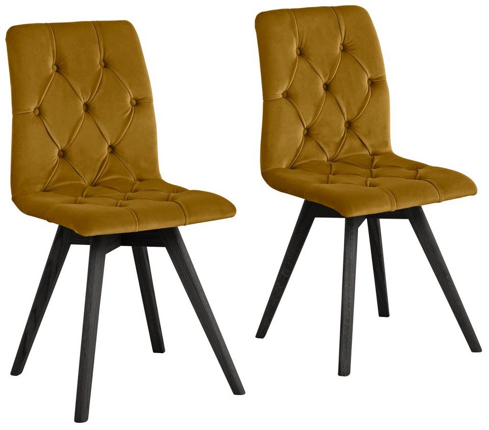Andas Esszimmerstuhl Rania Set 2 St Mit Massivholzbeinen