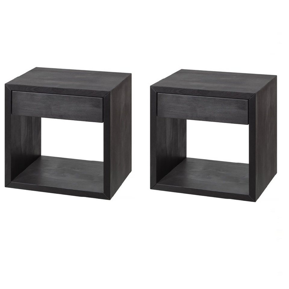 Woodek Design Nachttisch Hugo Moderne Und Grifflose Nachtkonsolen