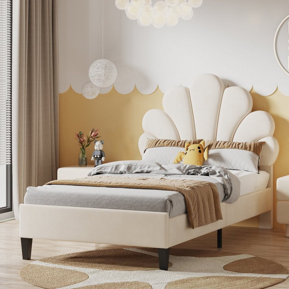 Redom Einzelbett 90 X 200 Cm Kinderbett Gästebett Polsterbett Mit