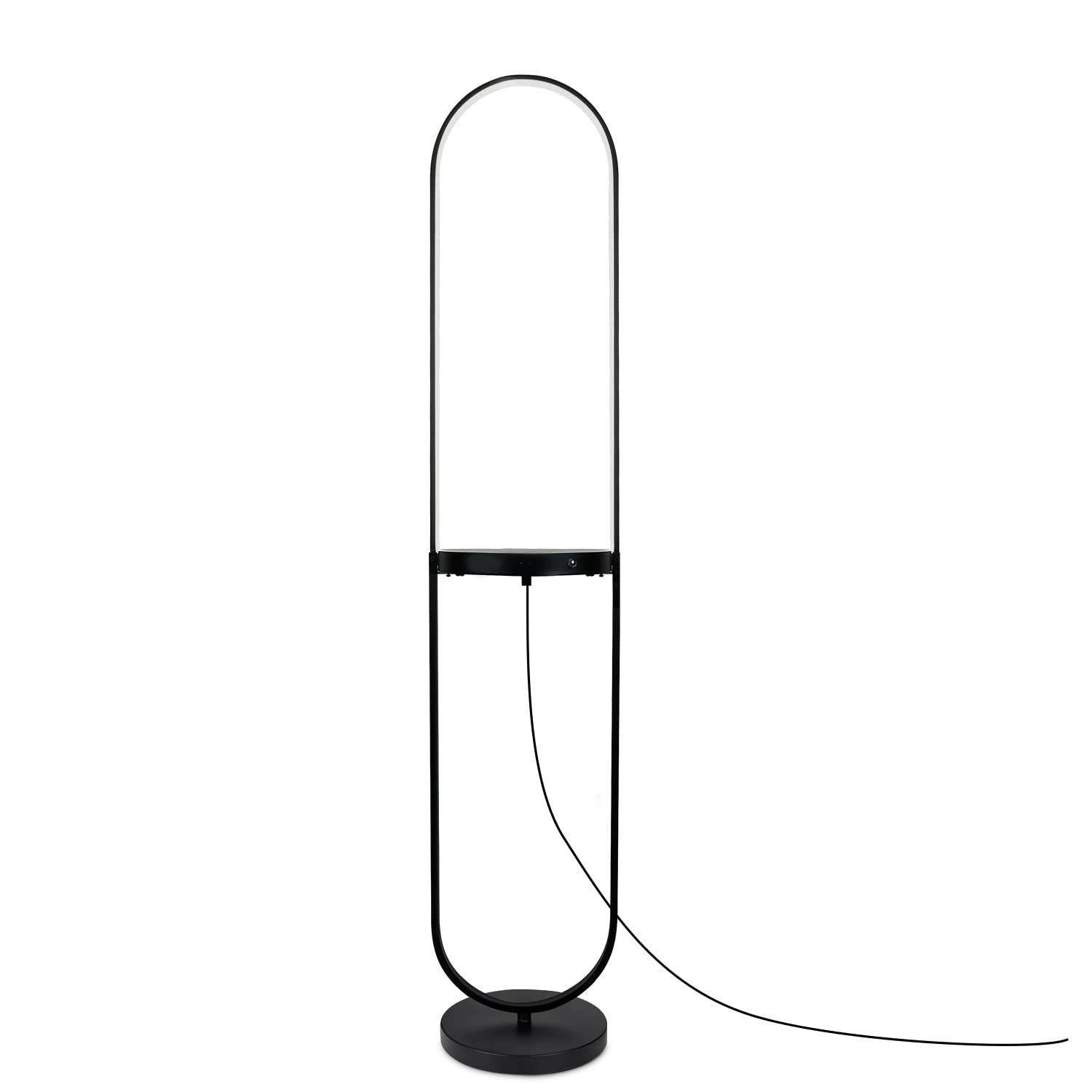 Zmh Led Stehlampe Modern Design Dimmbar Standleuchte Mit Regal