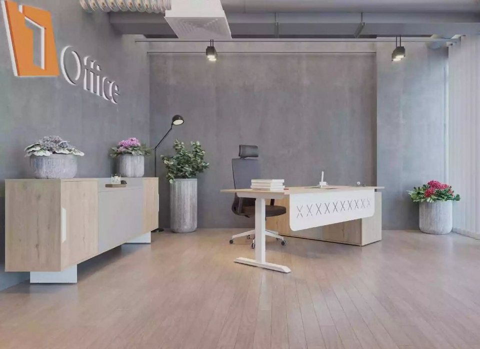 Jvmoebel Eckschreibtisch Eckschreibtisch Sideboard Arbeitszimmer Modern
