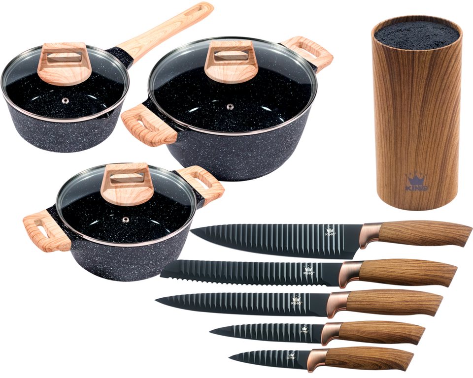 King Topf Set Essential Aluminiumguss Induktion