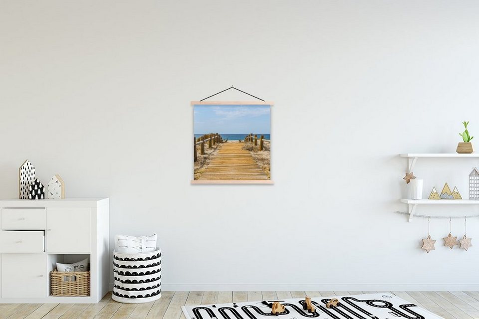 Muchowow Poster Strand Meer Weg 1 St Posterleiste Textilposter