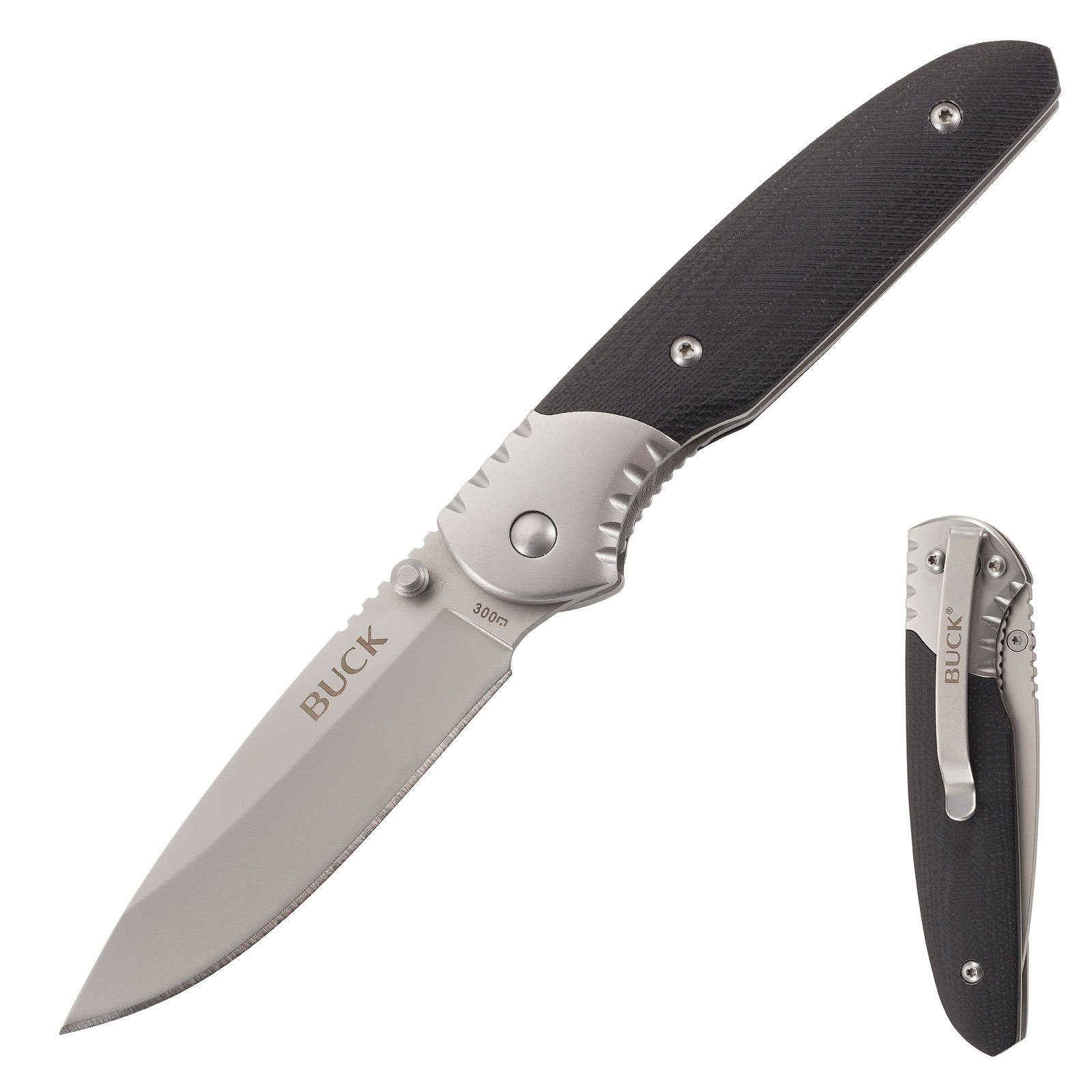 Buck Knives Taschenmesser Klappmesser Glacier Taschenmesser Jagd, Messer Einhandmesser Outdoor G10