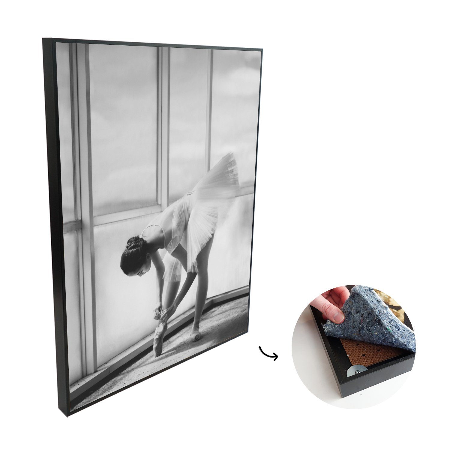 Muchowow Akustikplatte Frau Ballett Ballerina Ballettschuhe
