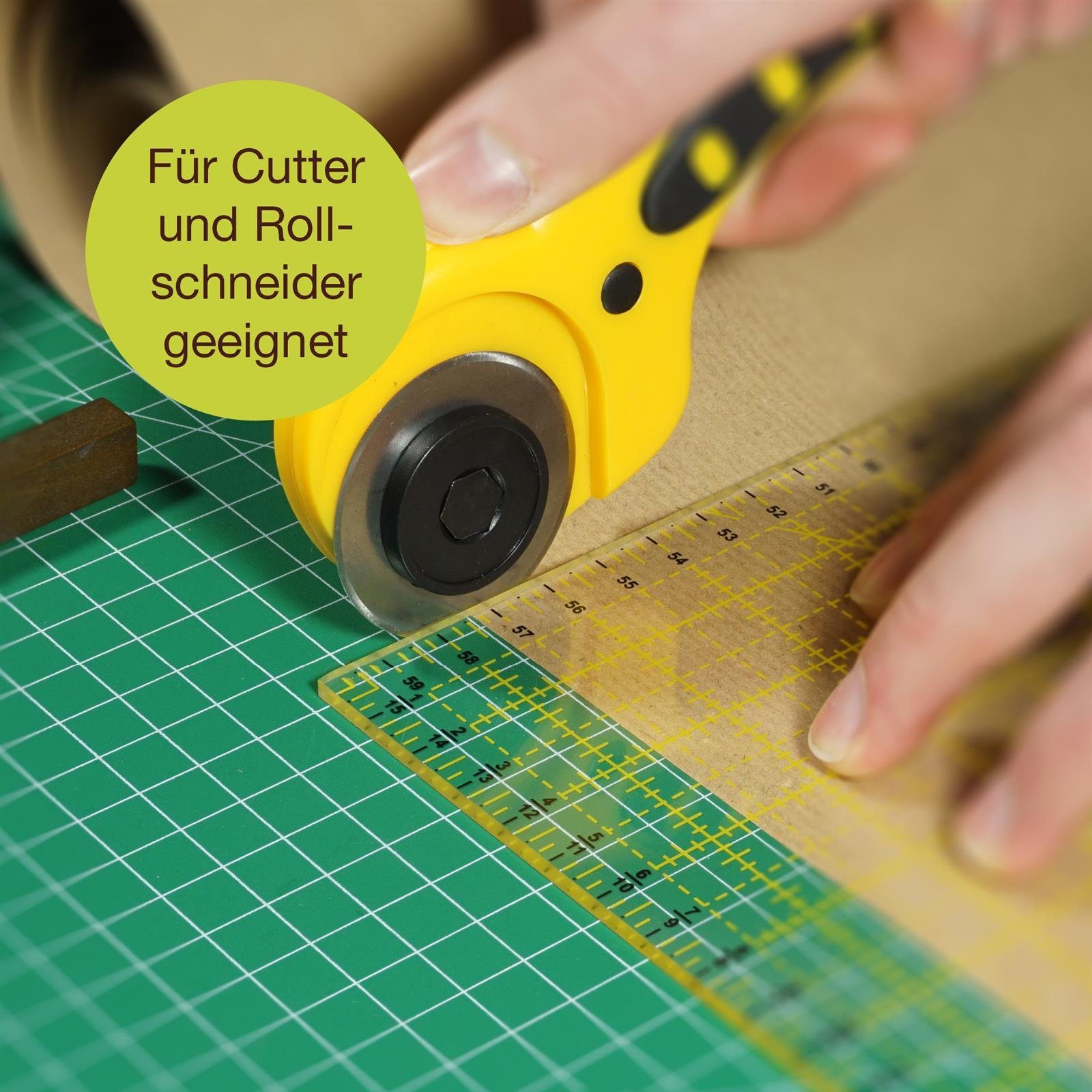 OfficeTree Lineal Schneiderlineal - 60x16 cm, Patchworklineal Lineal ...