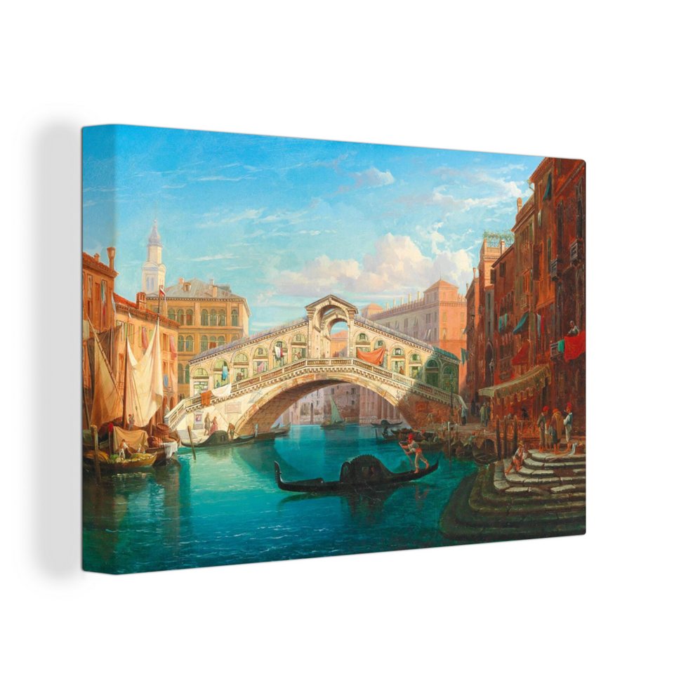 Onemillioncanvasses® Leinwandbild Venedig Blick Auf Die Rialto Brücke