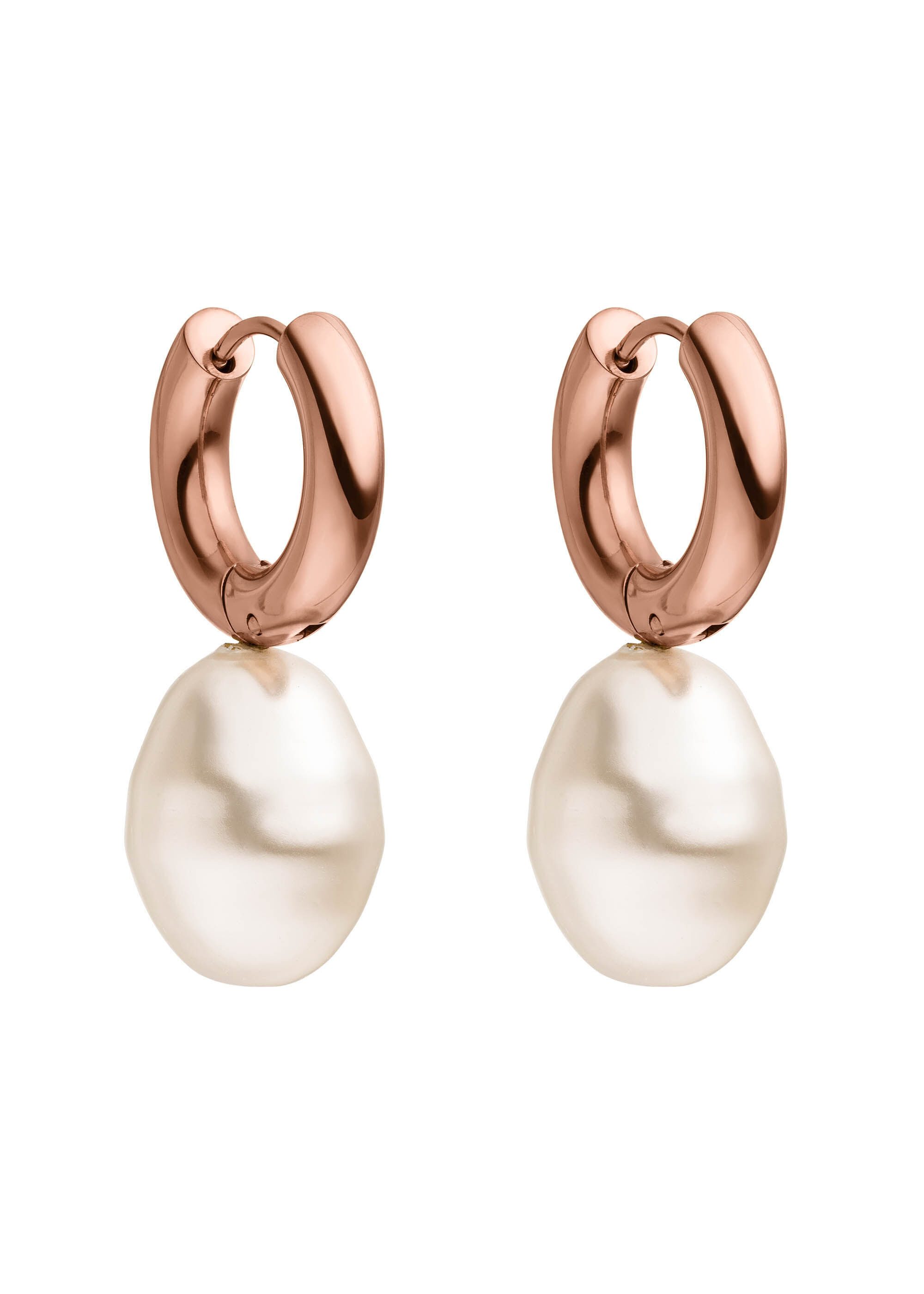 Purelei Paar Creolen Seaside, mit Perlen