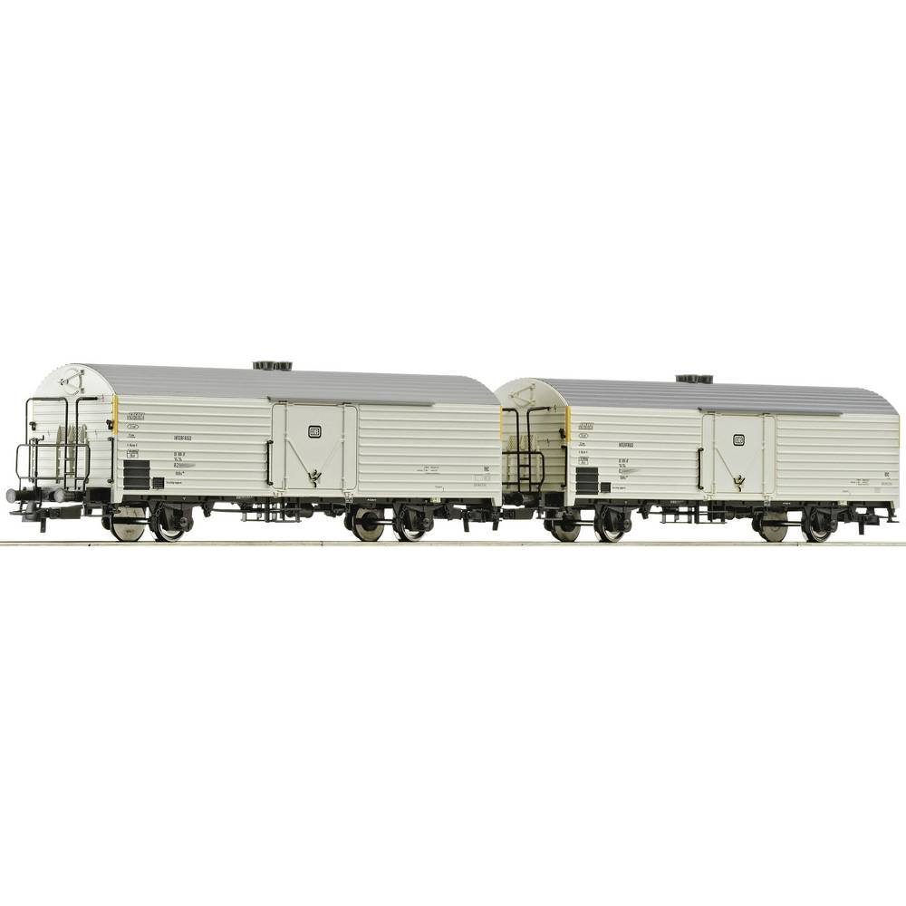 Roco Güterwagen H0 2er-Set Kühlwagen der DB, Roco 76034 H0 2er Set Kühlwagen DB NEU & OVP Wagenset