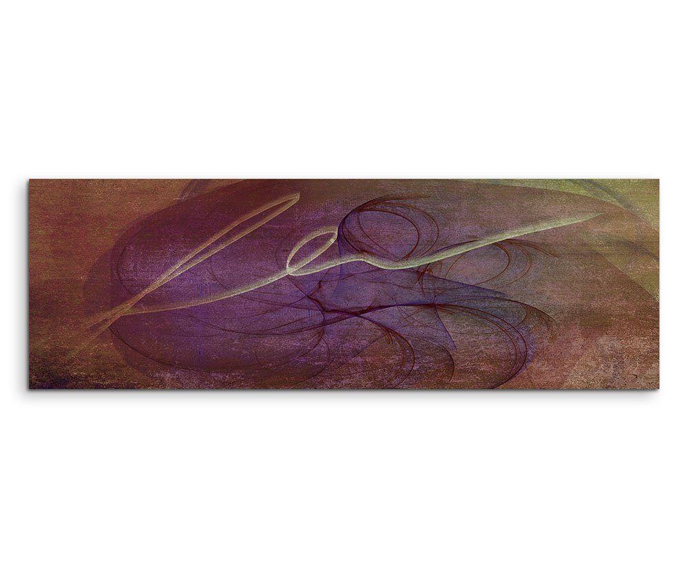 Sinus Art Leinwandbild Abstraktes Panoramabild 1109 150x50cm