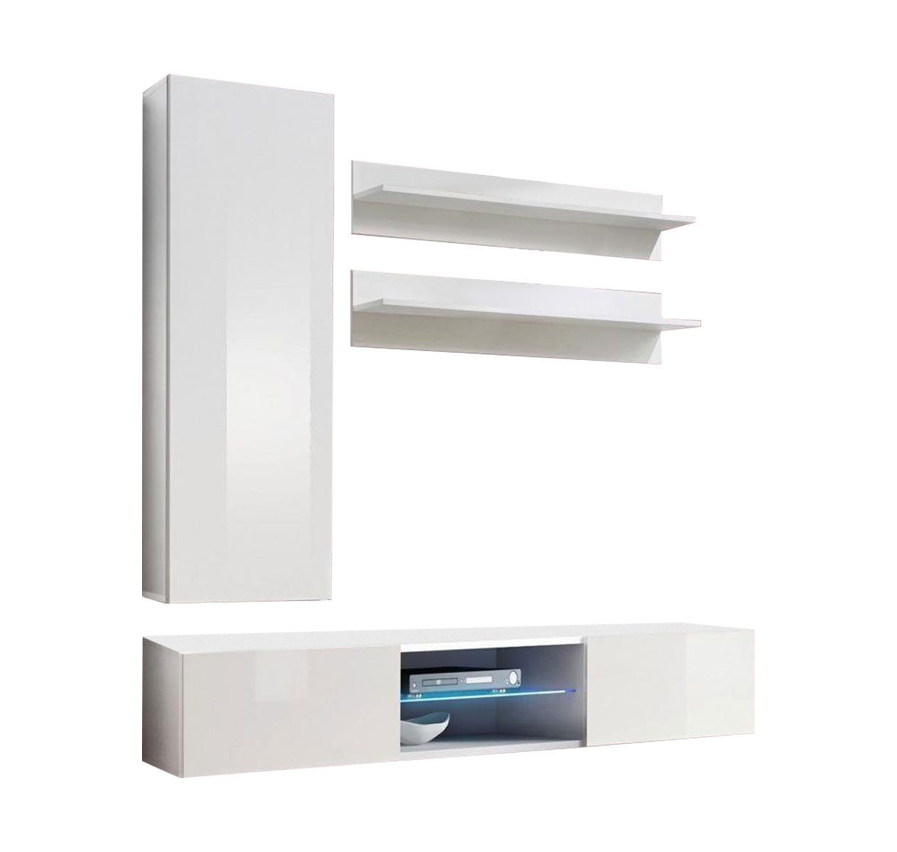 Jvmoebel Wohnzimmer Set Moderne Wohnwand Tv Ständer Wandschrank Wand