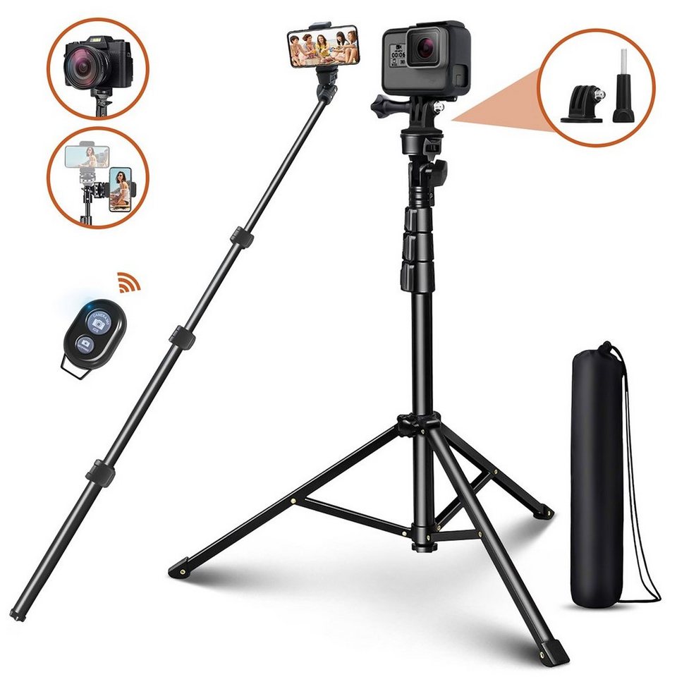 Elegiant Egs 08 Selfiestick 4 In 1 Selfie Stick 45 140cm Mit Bluetooth