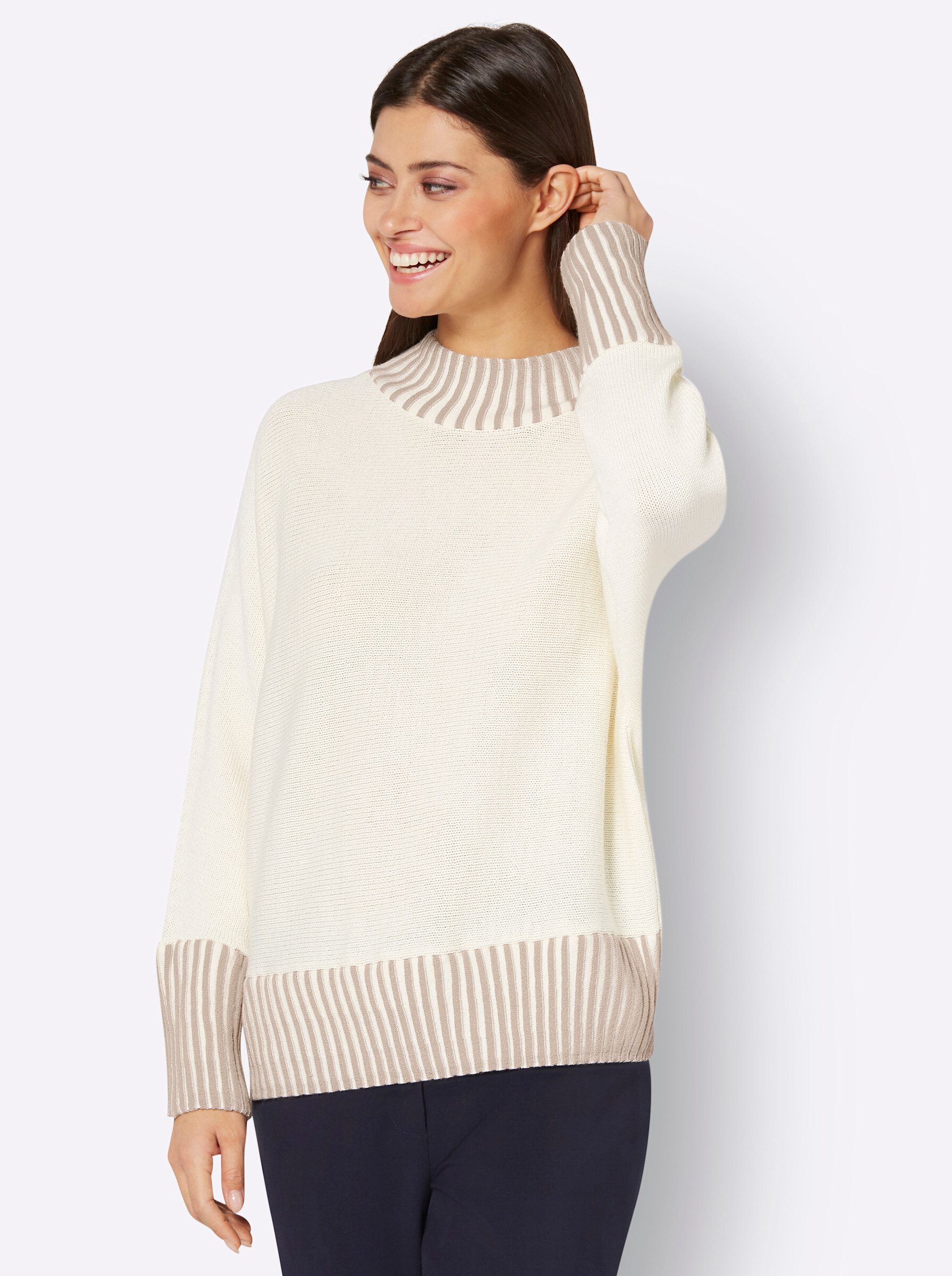 Creation L Strickpullover Schurwoll Mix Pullover