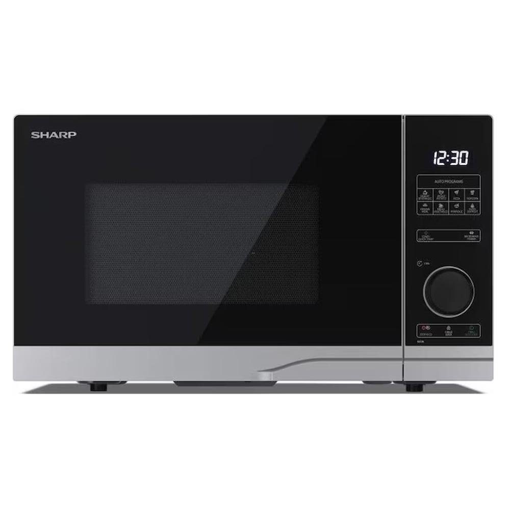 Sharp Mikrowelle YC-PS234AE-S, Mikrowelle, 23 l, Drehknopf und dem ...