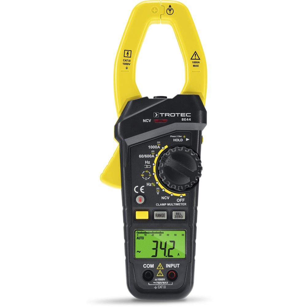 TROTEC Strommessgerät Stromzange BE44 mit True-RMS-Funktion