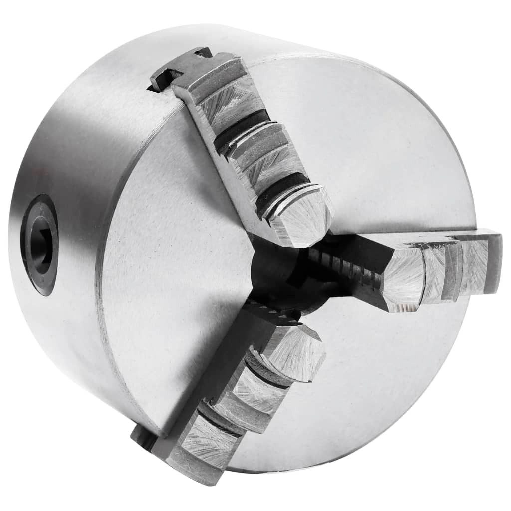 vidaXL Schraubzwinge 4-Backen-Drehfutter Selbstzentrierend 125 mm Stahl ...