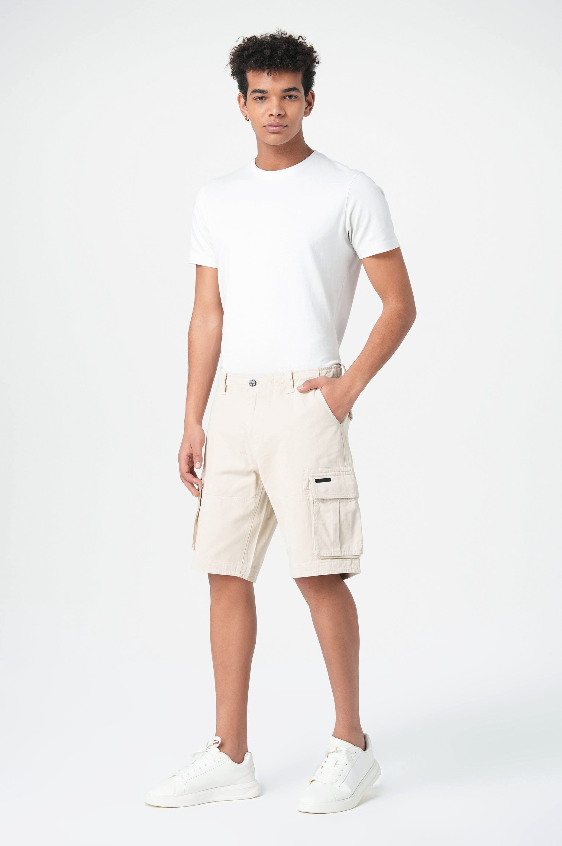 Miracle of Denim Cargoshorts Ezra Caledon Green Allover Camouflage ...