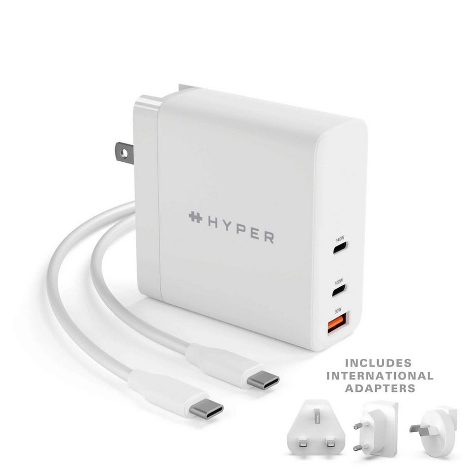 Hyper HyperJuice GaN 140W USB-C Charger - Global - Multi-port ... Hyper HyperJuice GaN 140W USB-C Charger - Global - Multi-port ...
