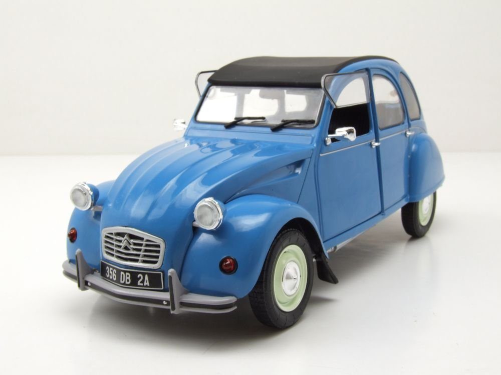 Solido Modellauto Citroen 2CV 6 Ente 1982 blau Modellauto 1:18 Solido, Maßstab 1:18
