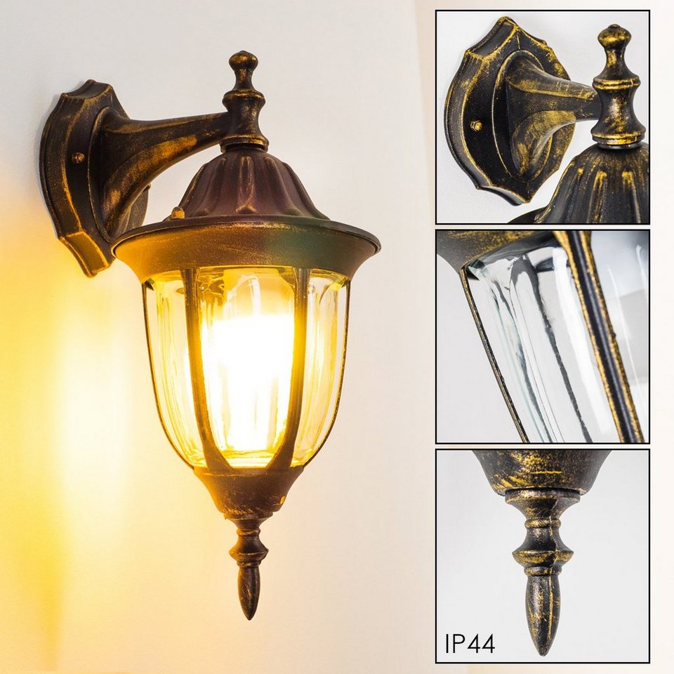 Hofstein Außen Wandleuchte Poggi Außenwandlampe Abwärts In Antikem
