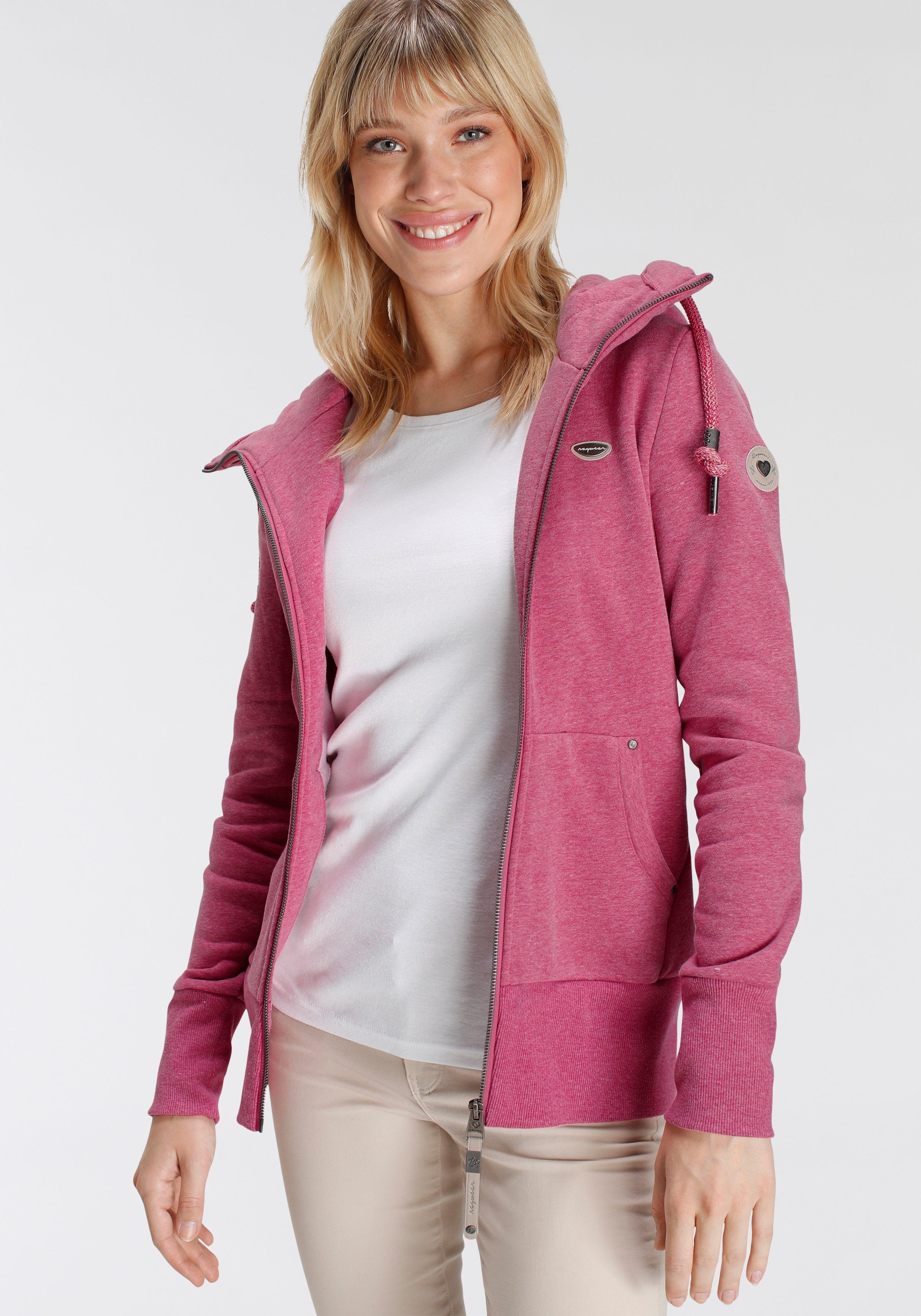 Ragwear Sweatjacke Neska Zip O Mit Extra Breiten Bündchen