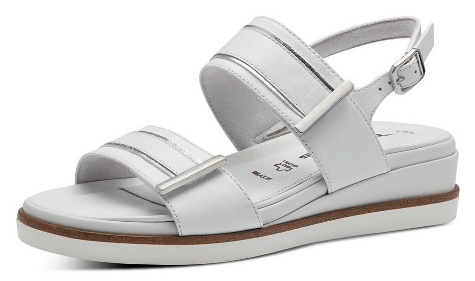 Tamaris Sandalette Sommerschuh Sandale Keilabsatz Mit Wechselfußbett