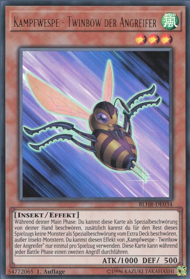 ReCollectibles Sammelkarte YuGiOh Karte Kampfwespe - Twinbow der ... ReCollectibles Sammelkarte YuGiOh Karte Kampfwespe - Twinbow der ...