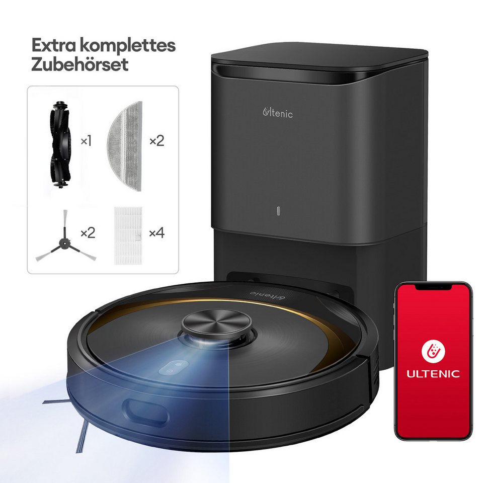 Ultenic Nass Trocken Saugroboter T10 Elite 3200 W Mit Beutel 2600