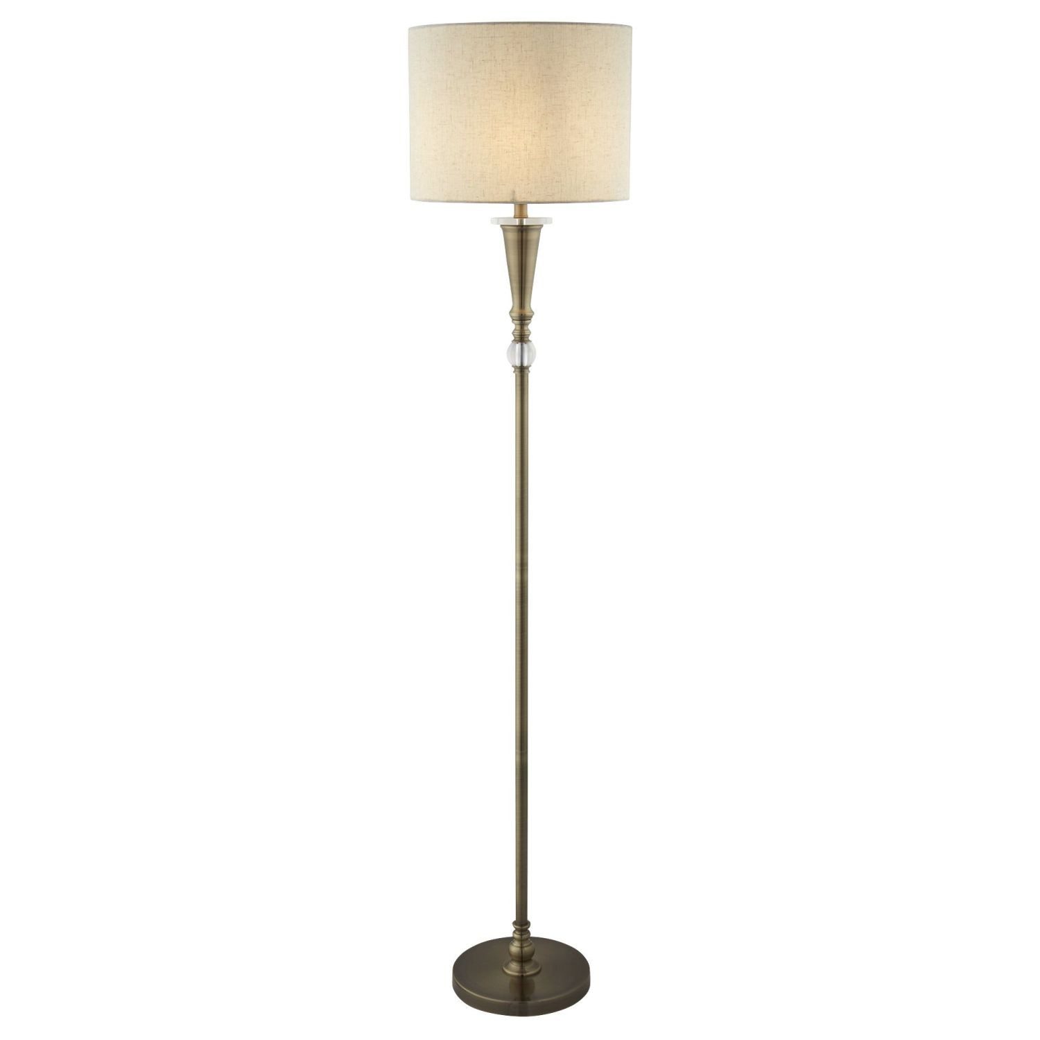 Licht Erlebnisse Stehlampe Lily Ohne Leuchtmittel In Messing Antik