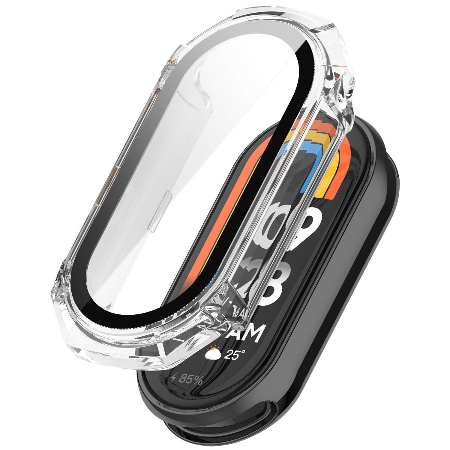 Wigento Smartwatch Hülle Für Xiaomi Smart Band 9 Kunststoff Pc Hülle
