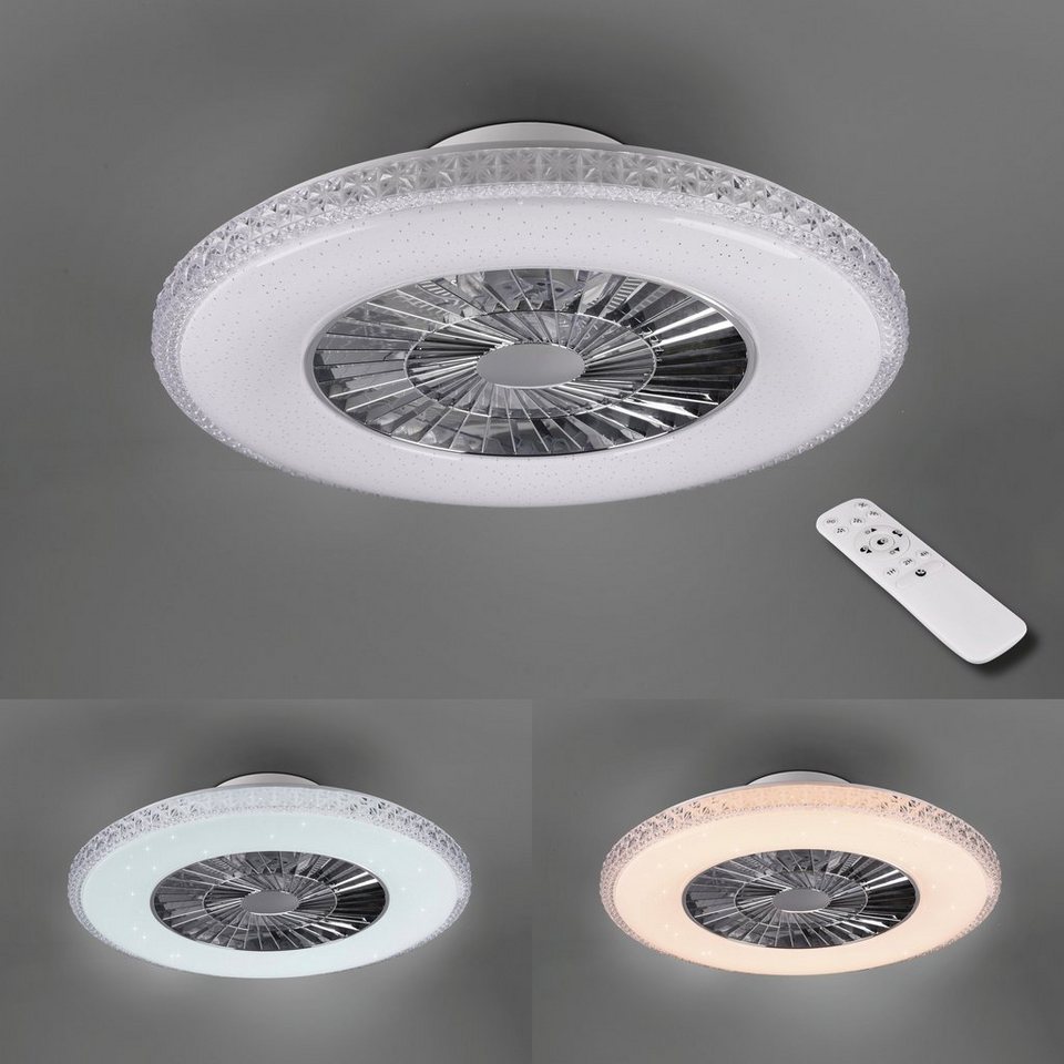 Trio Leuchten Led Deckenleuchte Harstad Deckenventilator Timerfunktion