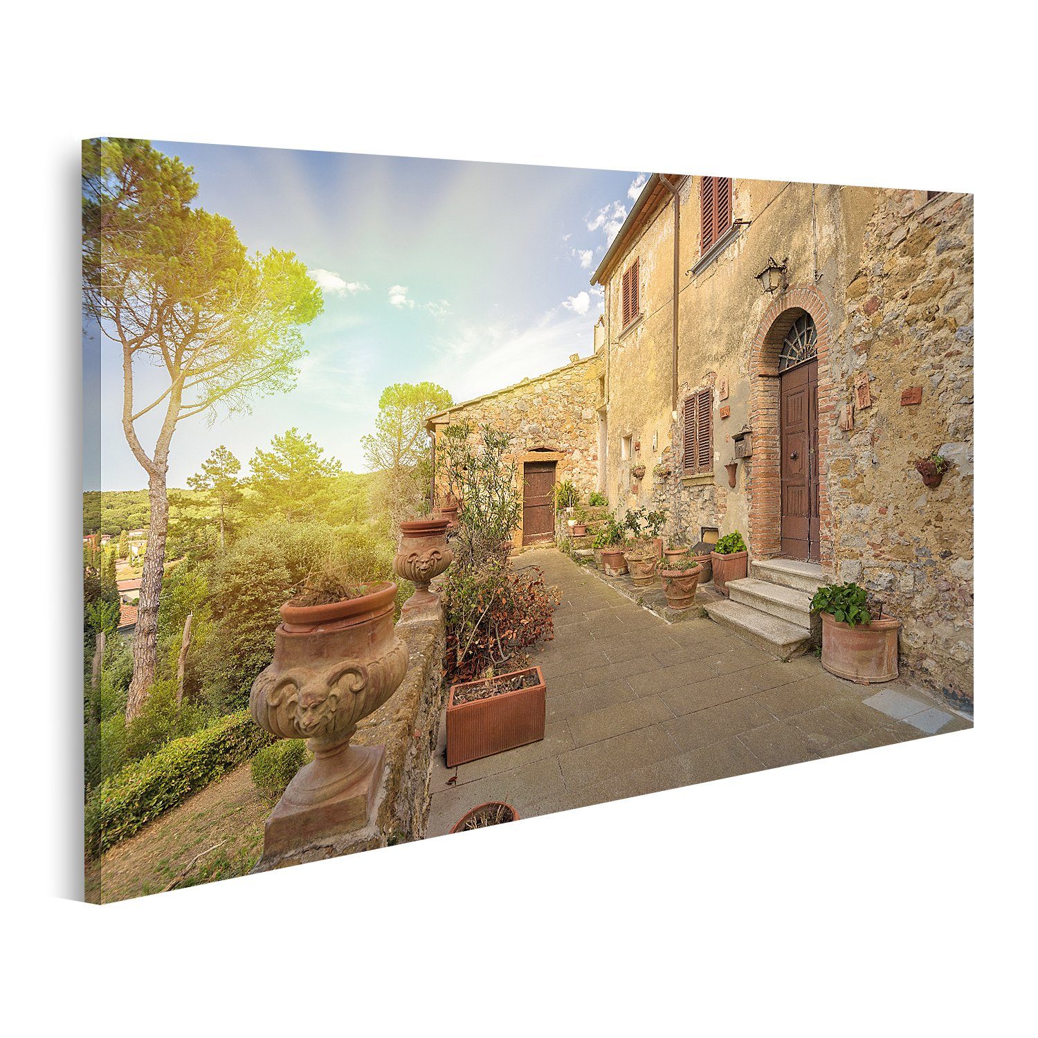 islandburner Leinwandbild Bild auf Leinwand Gassen Straßen und Ritzen in der schönen Stadt in de