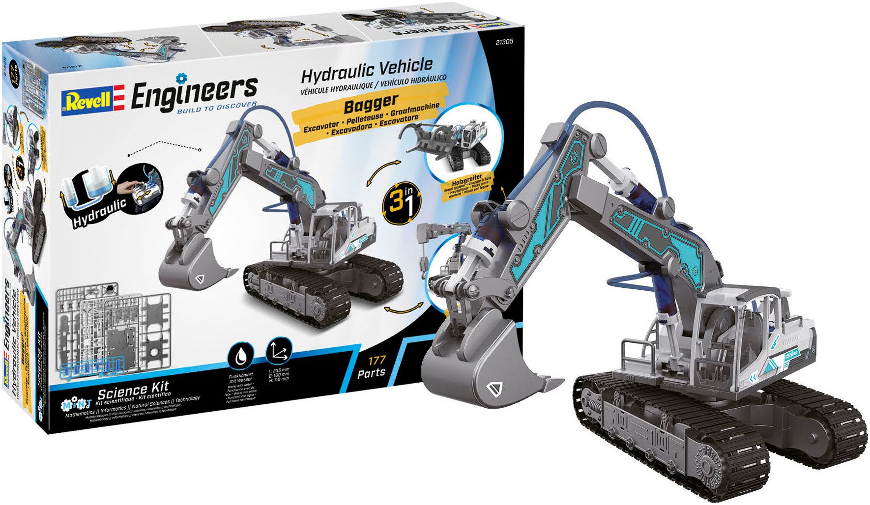 Revell® RC-Bagger RC Funktionsmodell, Ferngesteuerter Bagger
