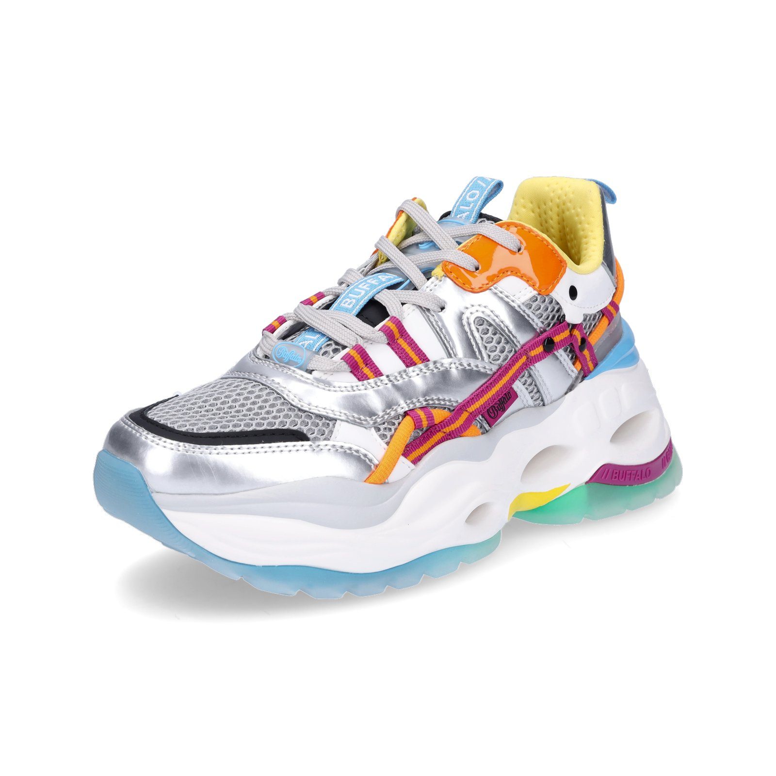 Buffalo Buffalo Damen Chunky Sneaker vegan silber multi Sneaker