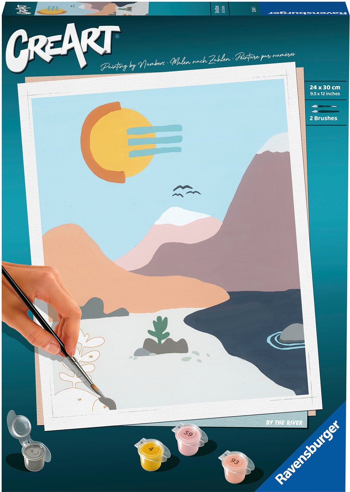 Ravensburger Malen nach Zahlen CreArt, By the River, Made in Europe; FSC® - schützt Wald ...