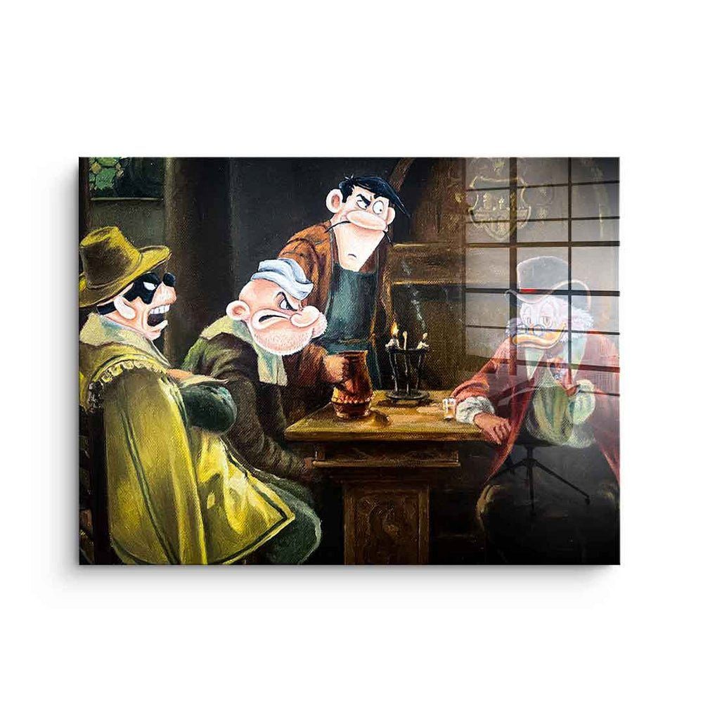Dotcomcanvas® Acrylglasbild Gangster´s Meeting Acrylglas