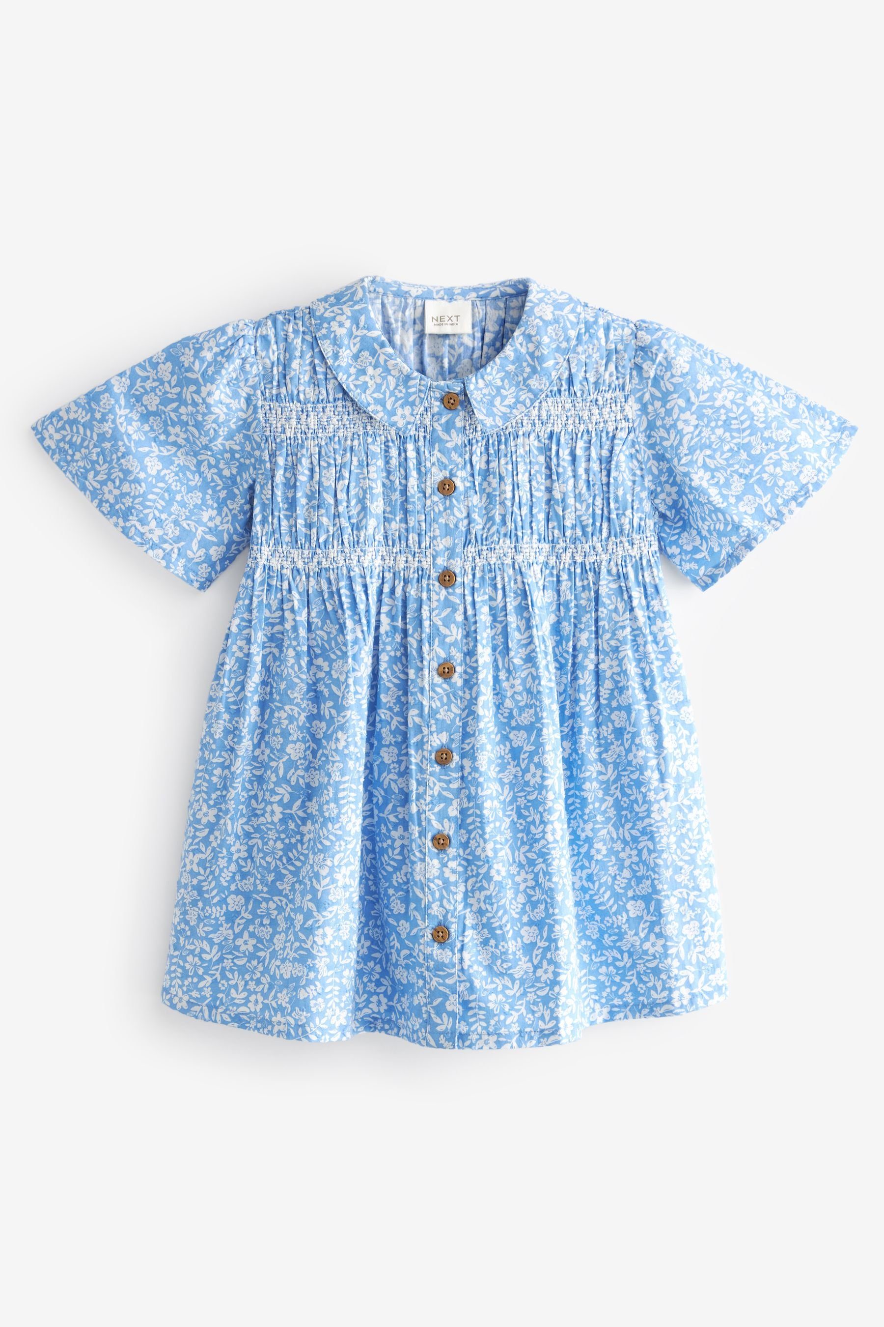 Next Smokkleid Kleid Aus Baumwolle Mit Gezurrtem Design 1 Tlg
