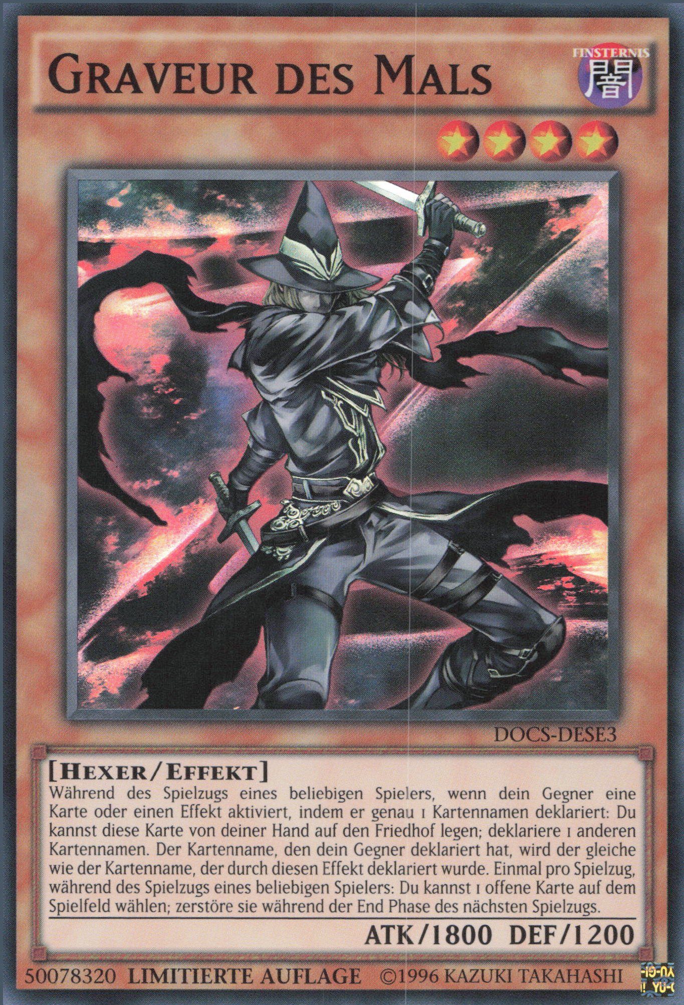 Recollectibles Sammelkarte Yugioh Graveur Des Mals Yu Gi Oh Docs